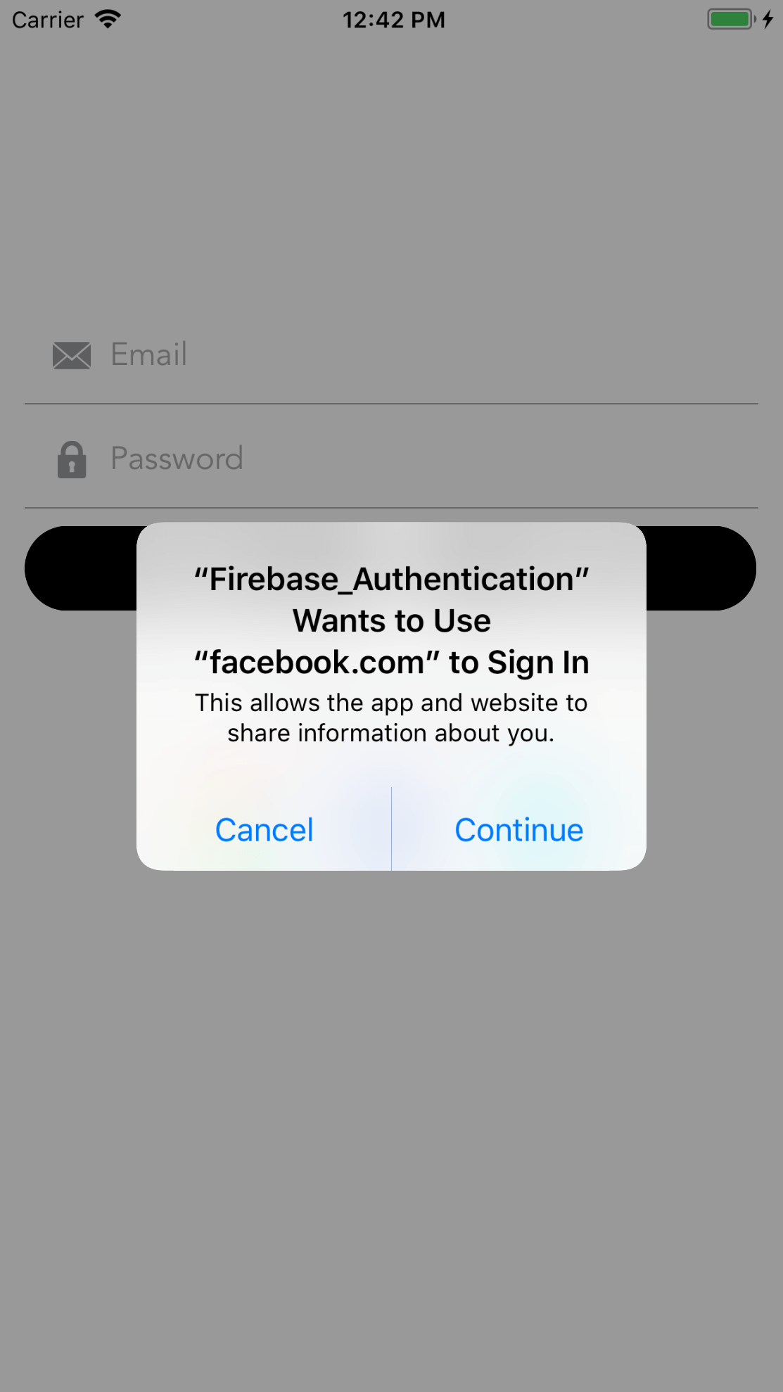 Firebase Authentication for iOS with Swift 4